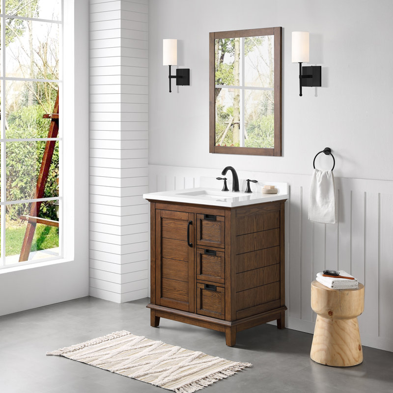 Dovecove Plattsmouth 30 Free Standing Single Bathroom Vanity With